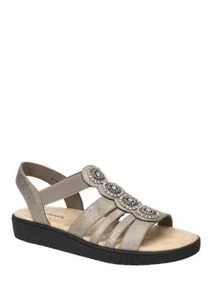 EASY WORKS BY EASY STREET EASY STREET Samira Embellished Sandal Pewter
