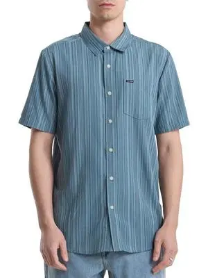 Volcom Jahstripe Short Sleeve Button-up Shirt - Tw0
