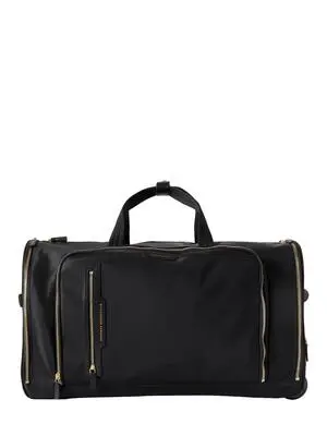 ANYA HINDMARCH 72 Hour Leather-trimmed Econyl Weekend Bag - Black