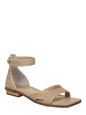 Franco Sarto Elisa Ankle Strap Sandals - Natural