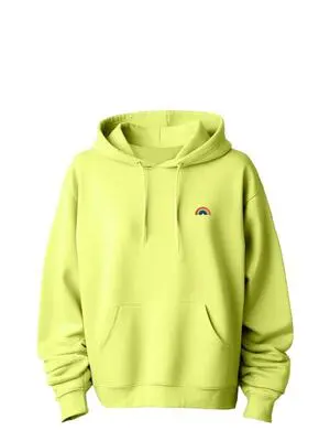 DALIX Rainbow Hoodie - Safety Green