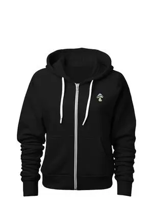 DALIX Dalix Mushroom Zip Hoodie Black