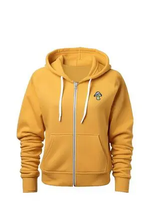 DALIX Dalix Mushroom Zip Hoodie Gold