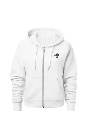 DALIX Dalix Mushroom Zip Hoodie White