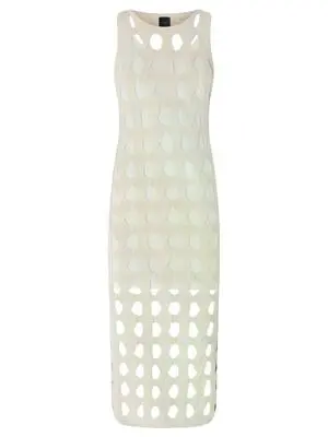 Pinko Cut-out Long Dress - White