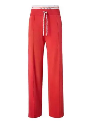 Pinko Logo Waistband Track Pants - Red