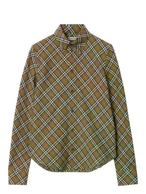 Burberry Check-pattern Cotton Shirt - Brown
