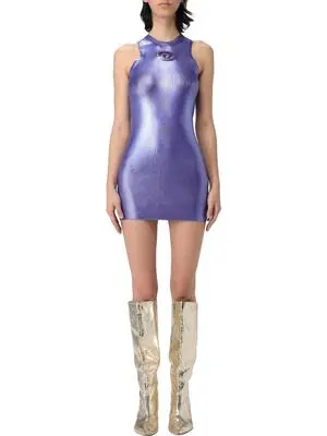DIESEL® Sleeveless Mini Dress With Cut-out Detail - Blue