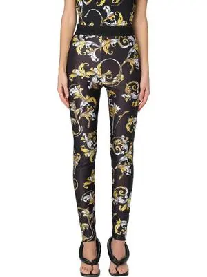 Versace High-rise Printed Leggings - Black