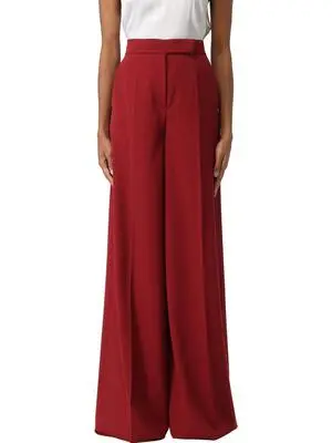 Max Mara Max Mara Wide Leg Tailored Trousers Red