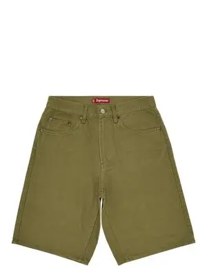Supreme Baggy Denim Shorts - Green
