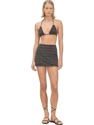 Devon Windsor Mary Mini Skirt Black