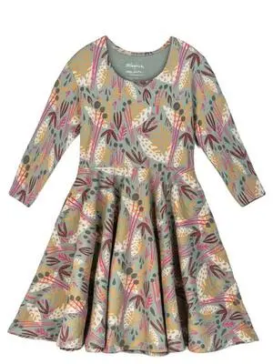 MIGHTLY Organic Cotton Print Twirl Dress - Whimsy