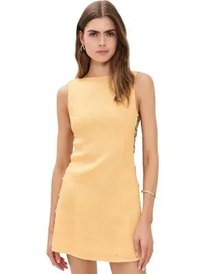VRG GRL Discoteca Mini Dress - Yellow