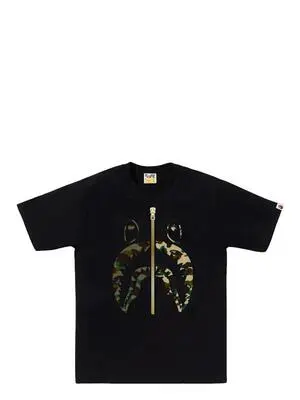 A BATHING APE 1st Camo Separate Shark Tee Shirt - Black