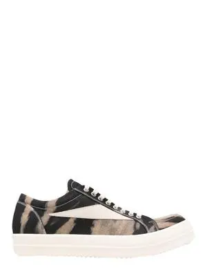 Rick Owens Sun Denim Vintage Sneakers - Black/terra/milk