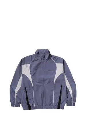 A BATHING APE Bathing Ape Logo Nylon Track Jacket - Blue