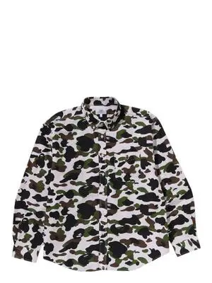 A BATHING APE 1st Camo Stripe Relaxed Fit Long Sleeve Shirt - Multicolor