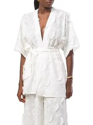 DIARRABLU Cabana Kimono - Kheff Blanc