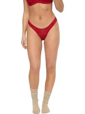 WeWoreWhat Scoop Bottom - Scarlet