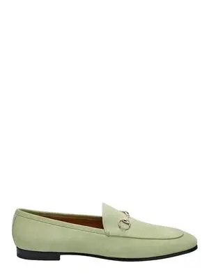 Gucci Gucci Jordaan Horsebit Loafers Sage Leaf