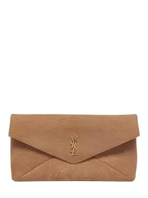 Saint Laurent Large Envelope Pouch - Honey Caramel