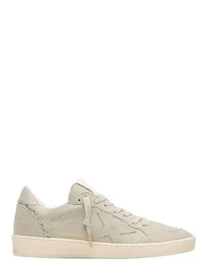 GOLDEN GOOSE Ball Star Leather Low-Top Sneakers Abbey Stone