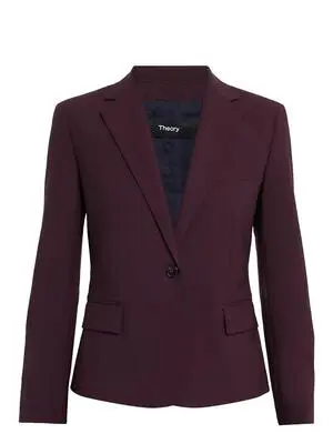 Theory Theory Slim Fit One-Button Jacket Dark Iris