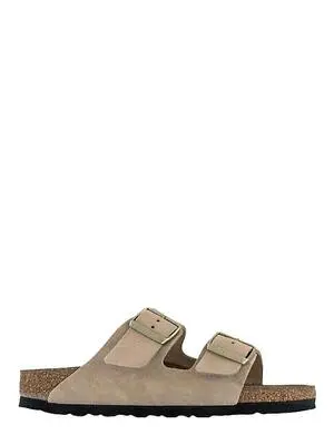BIRKENSTOCK Arizona Double-strap Leather Sandals - Sandcastle Suede