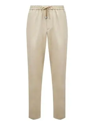 Moncler Cotton Jogging Pants - Beige