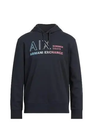 Armani Exchange Sweatshirt In Cotton And Elastane - Blue