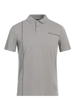 Armani Exchange Polo Shirt Size Cotton, Elastane - Grey