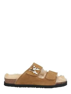 Palm Angels Sand Leather Sandals - Beige
