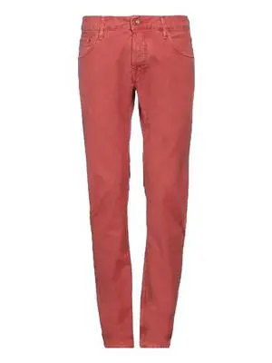 HANDPICKED Tapered Leg Pants - Red