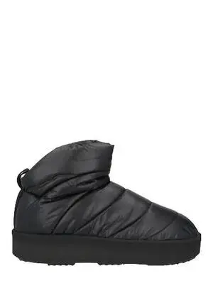 PIUMESTUDIO Nylon Padded Ankle Boots - Black