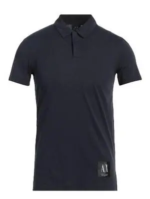 Armani Exchange Polo Shirt Midnight Size Cotton - Blue