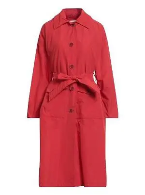 Herno Belted Taffeta Trench Coat - Red