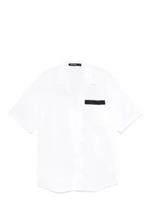Karl Lagerfeld Logo-plaque Shirt - White