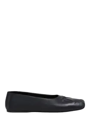 MARNI Nappa Leather Ballet Flats With Bow