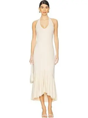 Free People Alix Midi Dress - Bleached Sand