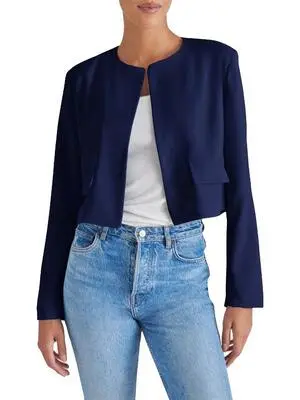 Steve Madden Serene Crop Blazer - Marine