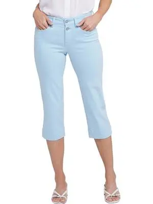 NYDJ Marilyn Straight Leg Capri Jeans - Aquatic