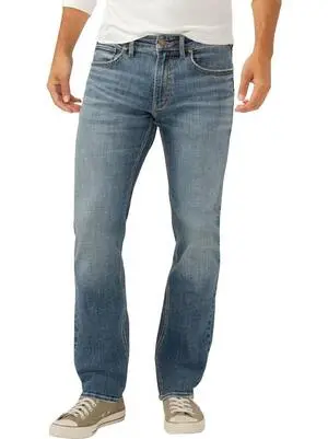 SILVER JEANS CO. Allan Slim Straight Leg Stretch Jeans - Indigo