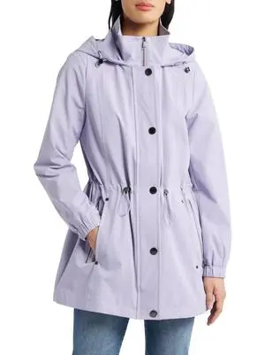 London Fog London Fog Hooded Jacket Lilac
