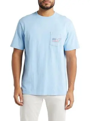 Vineyard Vines Whale Pocket T-shirt - Jake Blue