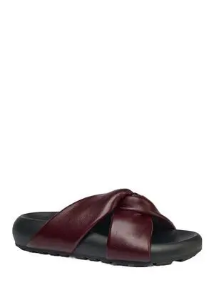 J/SLIDES NYC Calista Sandal - Burgundy