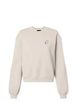DALIX Ghost Relaxed Fleece Sweatshirt - Bone