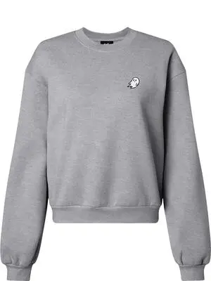 DALIX Ghost Relaxed Fleece Sweatshirt - Heather Gray