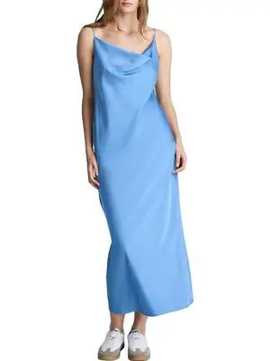 KENNETH COLE Cowl Neck Slip Dress - Shadow Blue