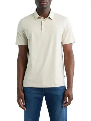 Ag Bryce Short Sleeve Polo - Natural Ivory